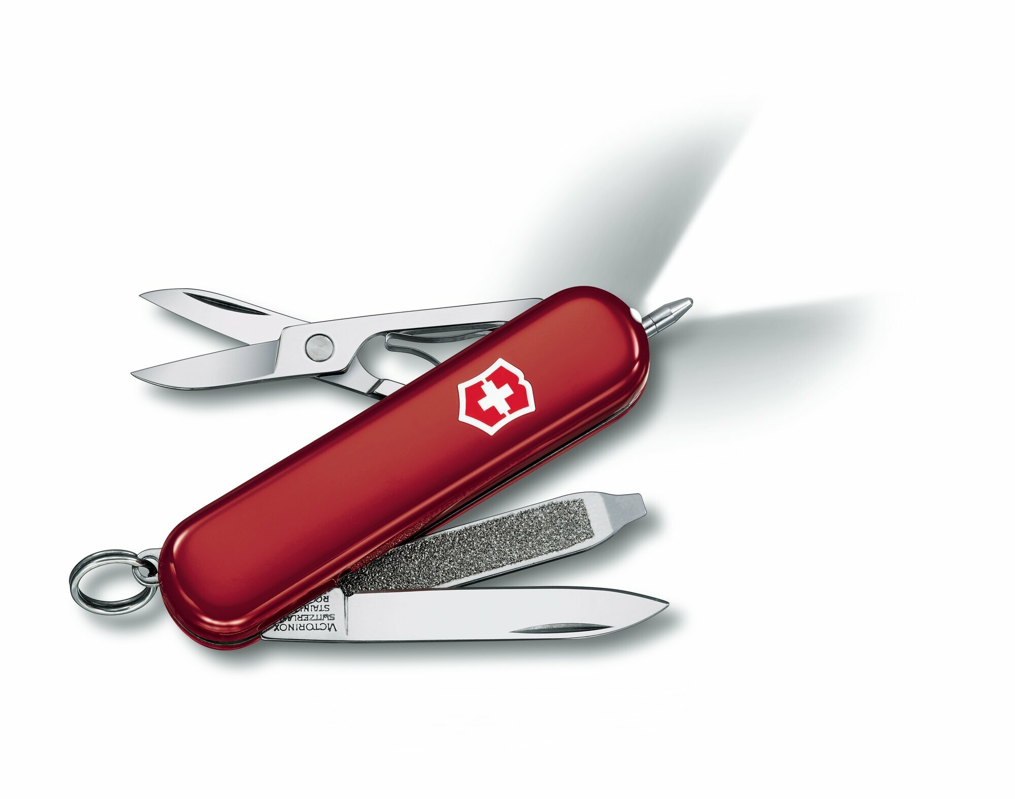 Нож-брелок VICTORINOX Signature Lite, 58 мм, 7 функций, красный 0.6226