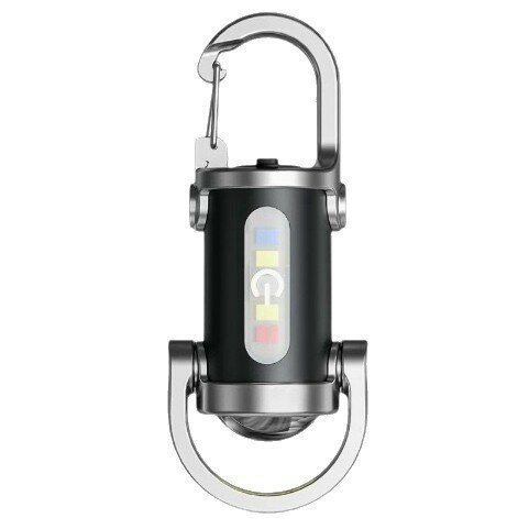 Перезаряжаемый светодиодный фонарик-брелок длинный дизайн с USB-выходом компактный для кемпинга экстренного освещения