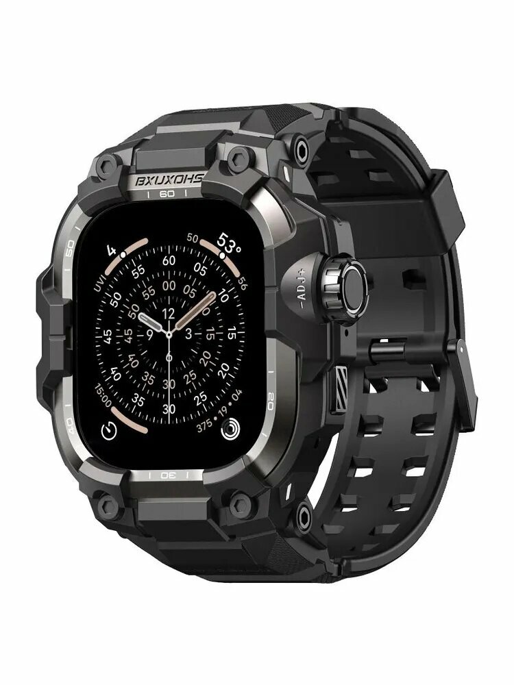 Корпус для Apple Watch Ultra 3/2 49 мм 46 мм 45 мм 44 мм ТПУ Браслет Металлическая крышка для apple watch 11 10 9 8 7 6 5 4 SE Тактический ремень
