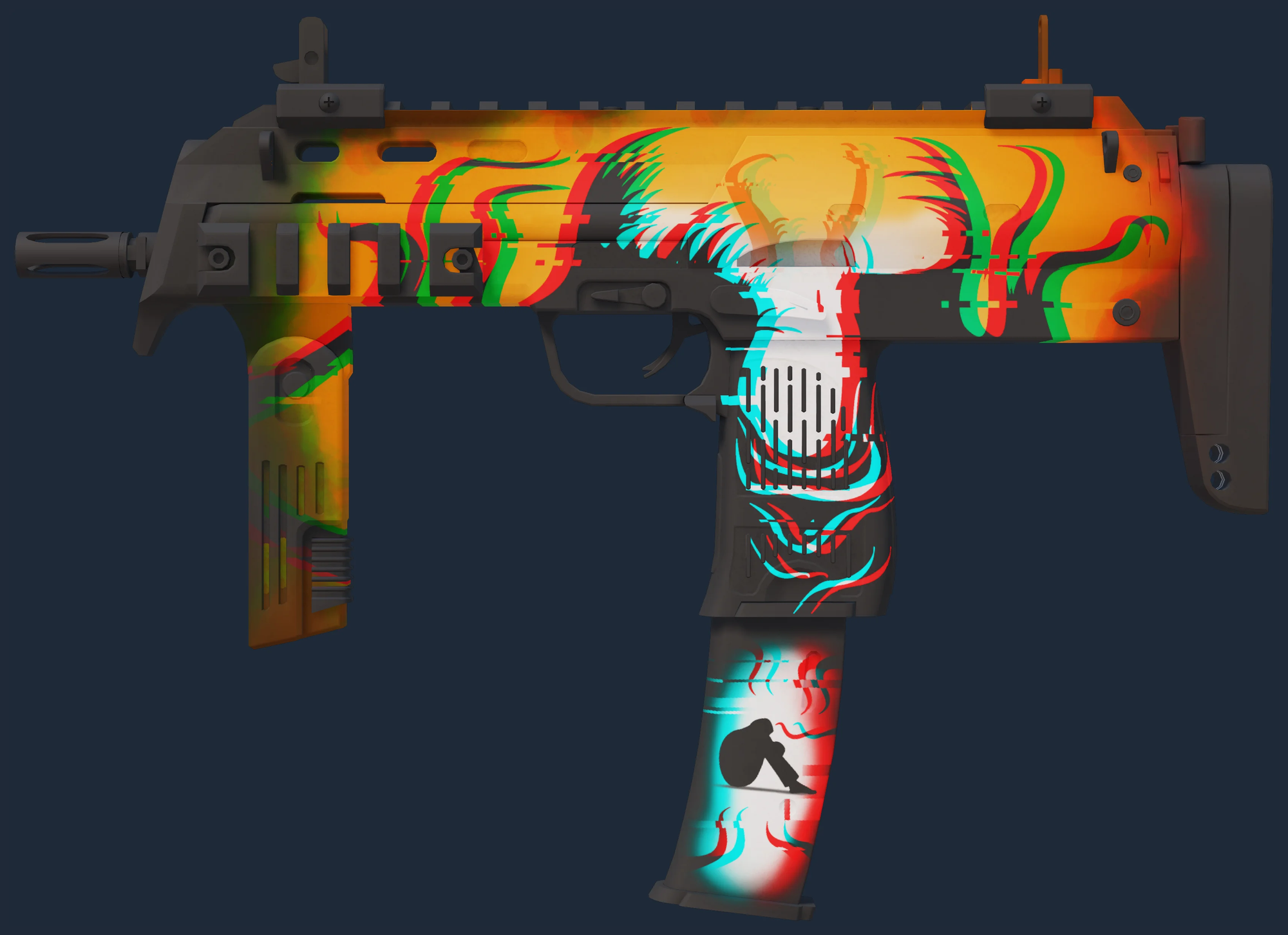 MP7 | Дух бездны (Закалённое в боях) Скины CS2 с быстрой автовыдачей steam trade