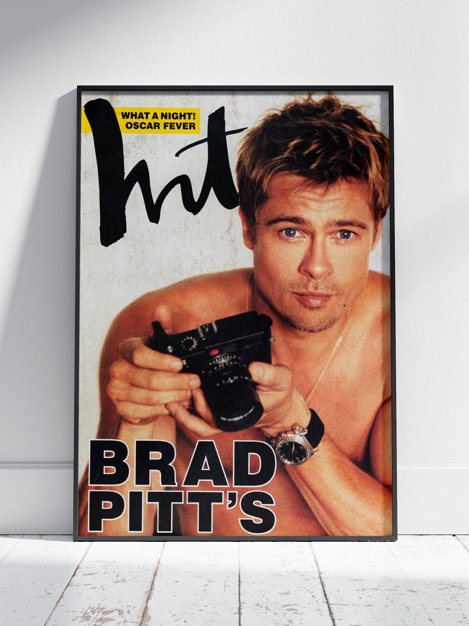 Плакат на стену для интерьера Брэд Питт (Brad Pitt 6) - Постер по актеру фильма, кино, сериала формата A4 (21x30 см)