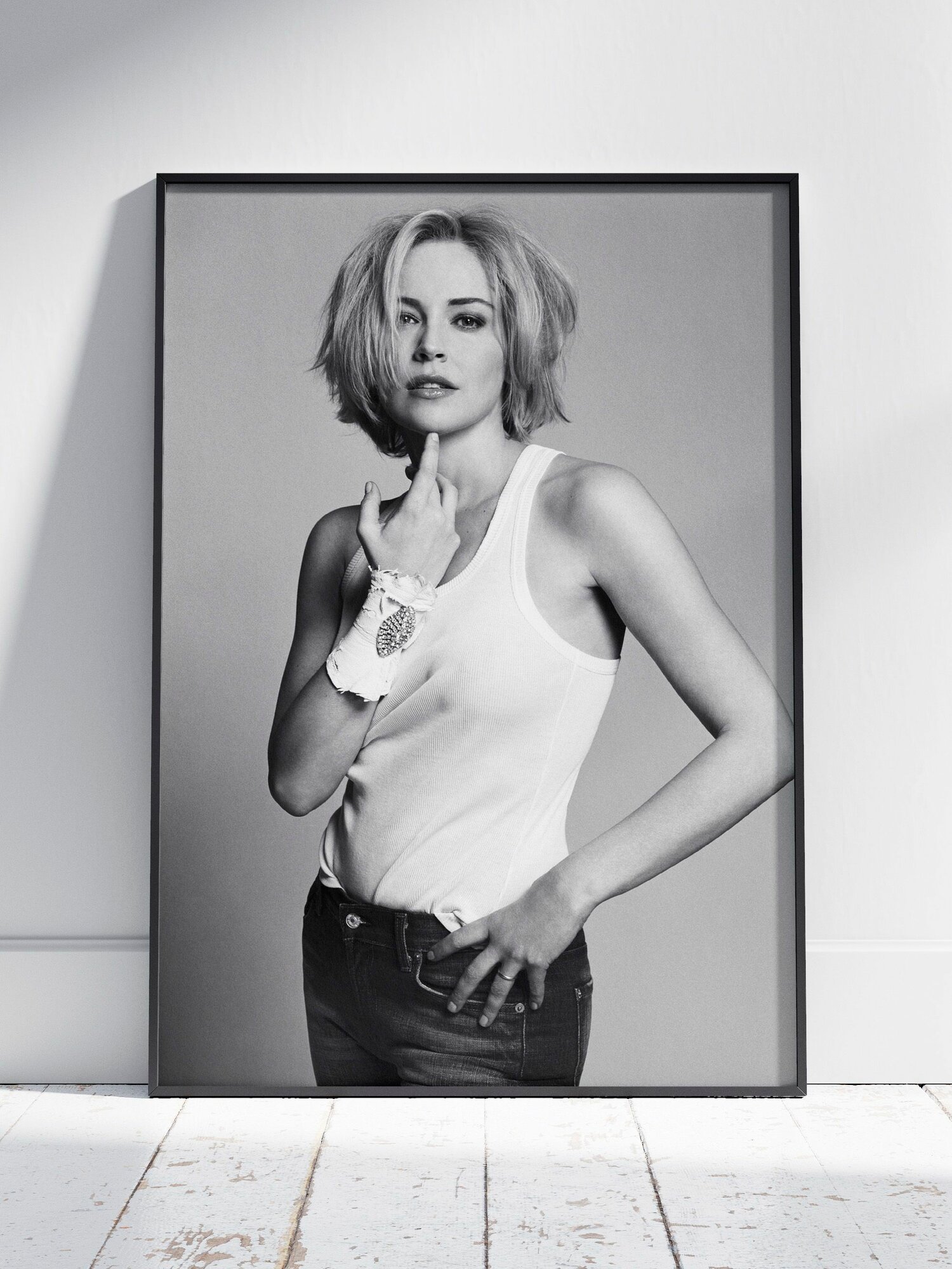 Плакат на стену для интерьера Шэрон Стоун (Sharon Stone 16) - Постер по актеру фильма, кино, сериала формата A4 (21x30 см)
