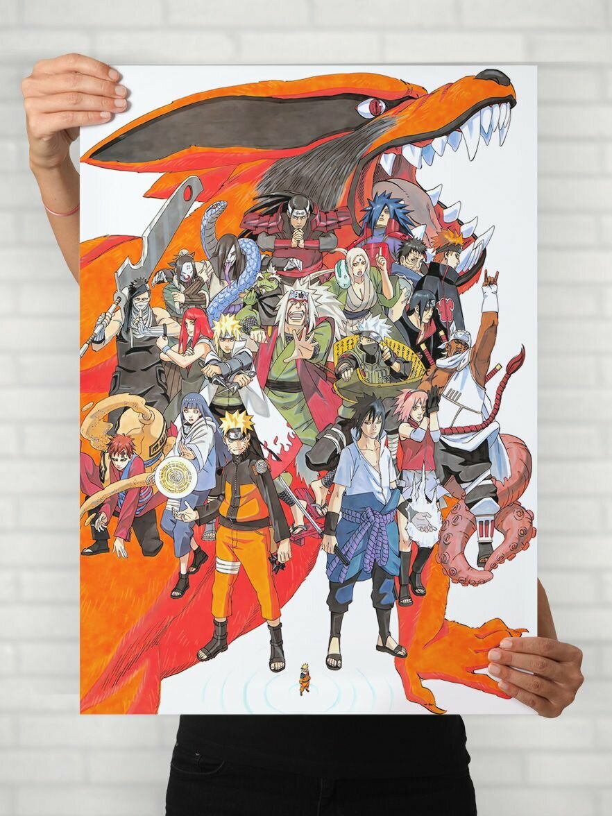Плакат на стену для интерьера Наруто Ураганные Хроники (Naruto 37) - Постер по аниме и японской анимации формата A1 (61x84 см)