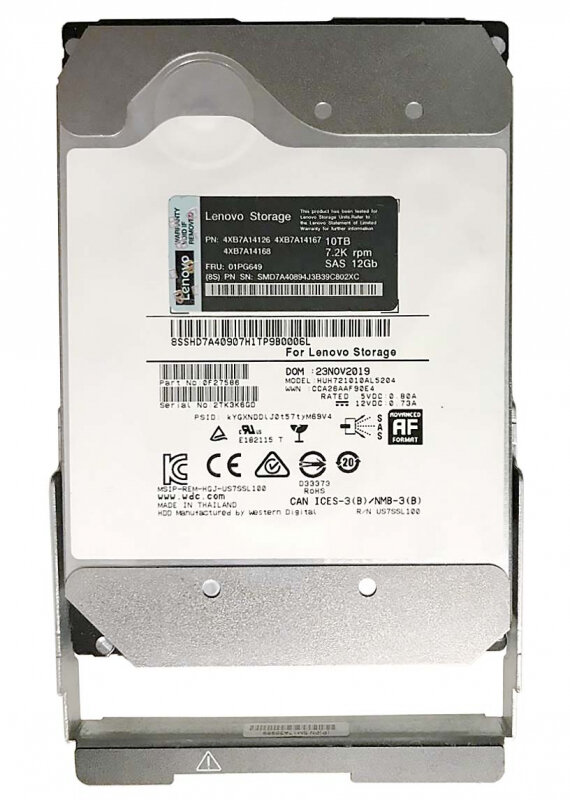 Жесткий диск Lenovo 4XB7A14126 10Tb 7200 SAS 3,5" HDD