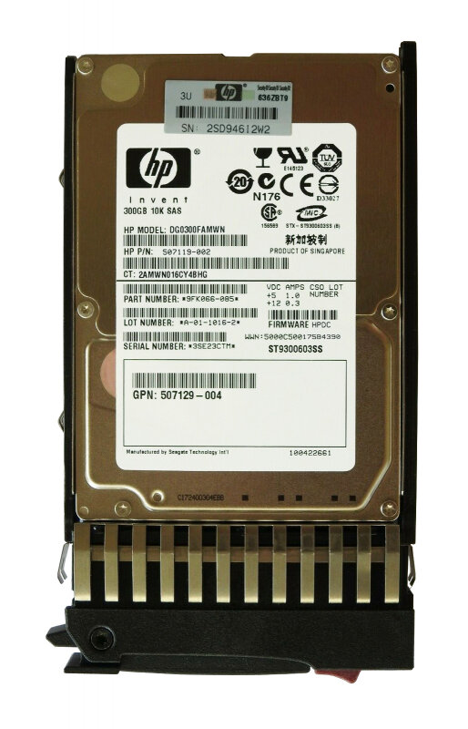 Жесткий диск HP 300Gb 10000 SAS 2.5" HDD 9FK066-085