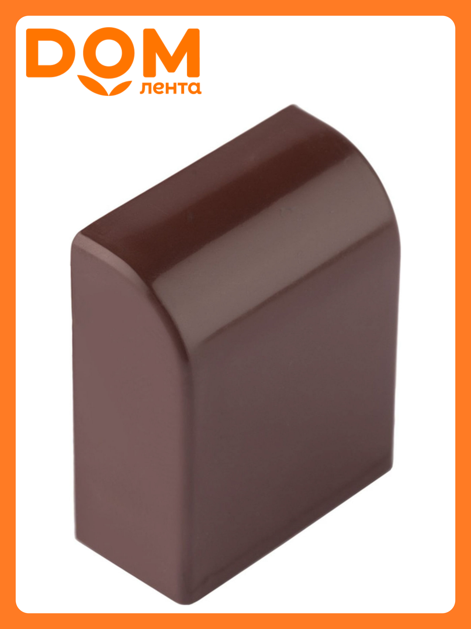 Набор заглушек EKF PROxima 25х16 мм темное дерево 4 шт