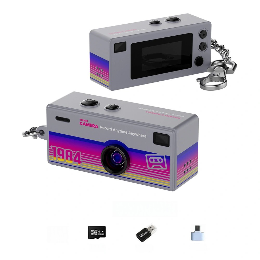 Мини-камера G6 Thumb Camera 1080P HD – Ключница-видеорегистратор с широкоугольным объективом 130°, ретро-дизайн（32GB）Мини-камера G6 Thumb Camera 1080P HD – Ключница-видеорегистратор с широкоугольным объективом 130°, ретро-дизайн（32GB）