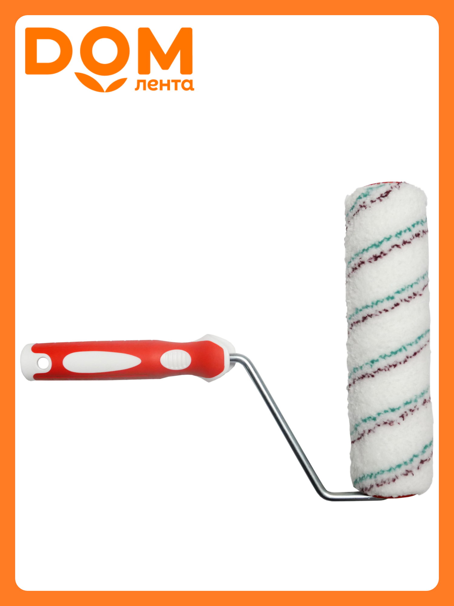 Валик малярный с ручкой, полиэстер 12/48/250 мм, под ручку 8 мм PARADE