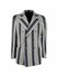 Куртка Gabriele Pasini Striped double-breasted jacket, размер 48, blue