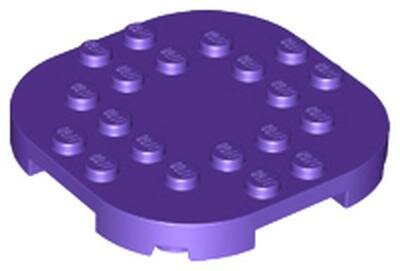 Деталь Lego 66789 Plate, Modified 6 x 6 with Rounded Corners and 4 Feet