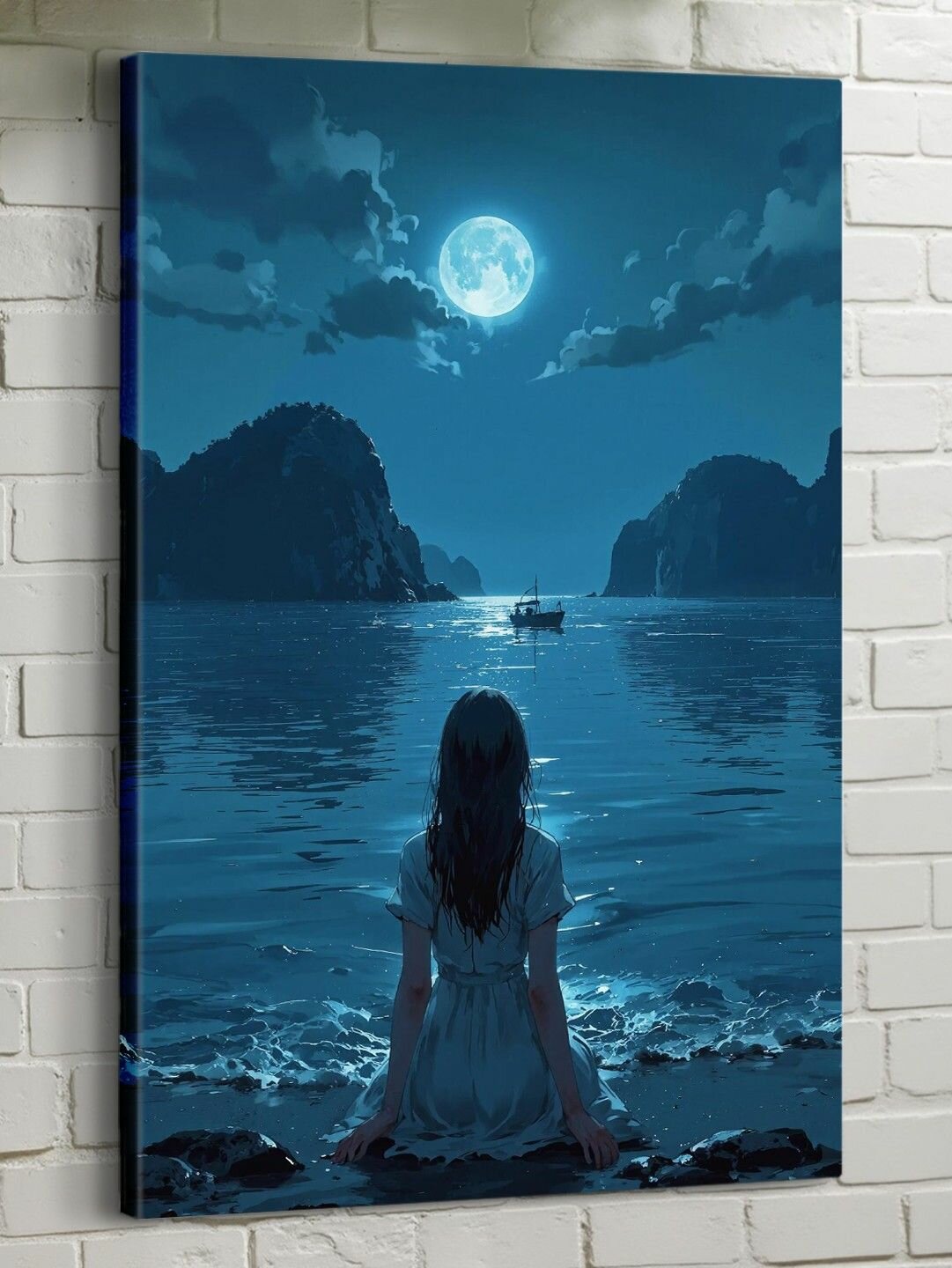 "Nightwhisper" - картина на холсте, 60x40 см.