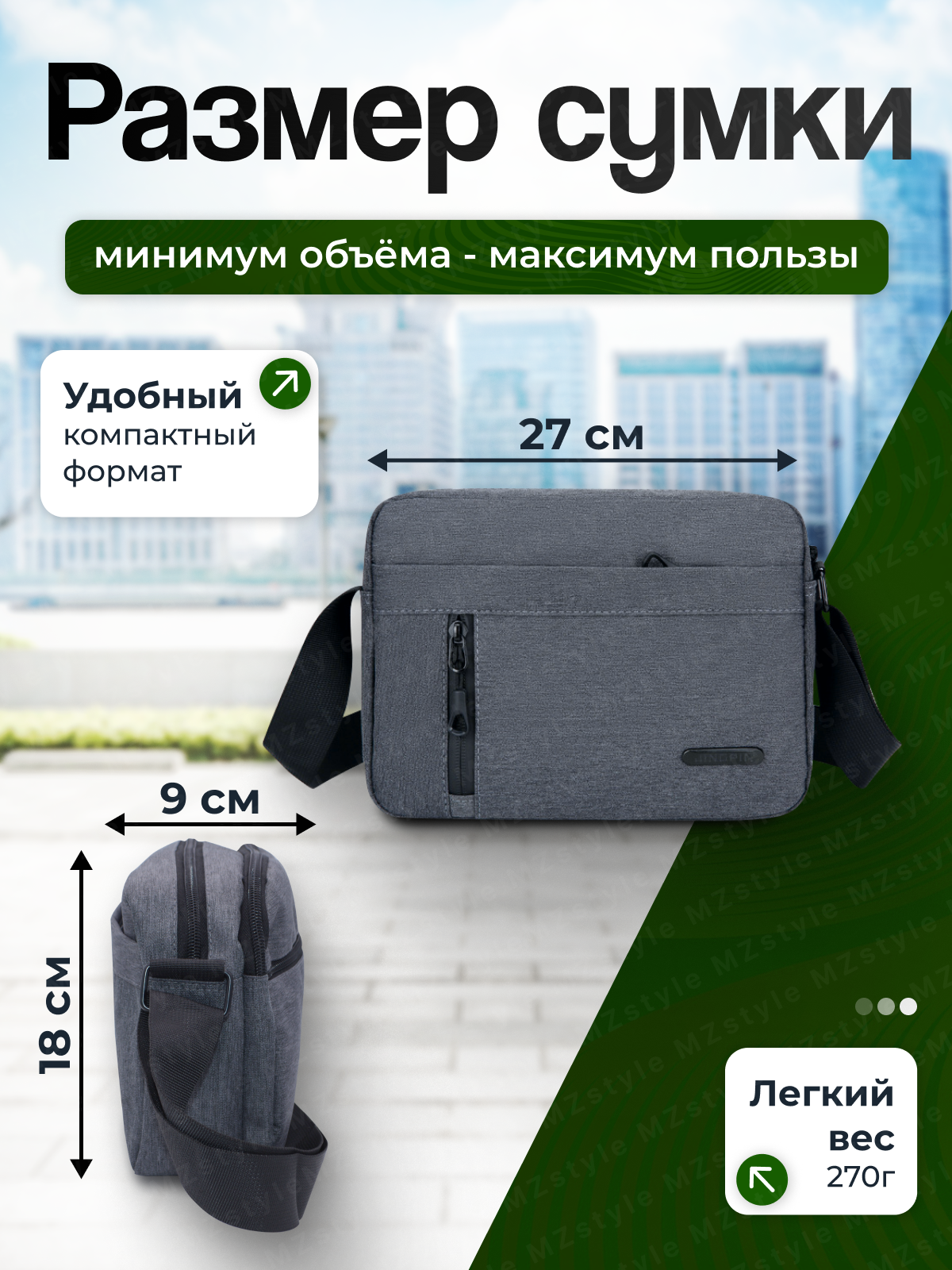 Рюкзак кросс-боди — фото 1