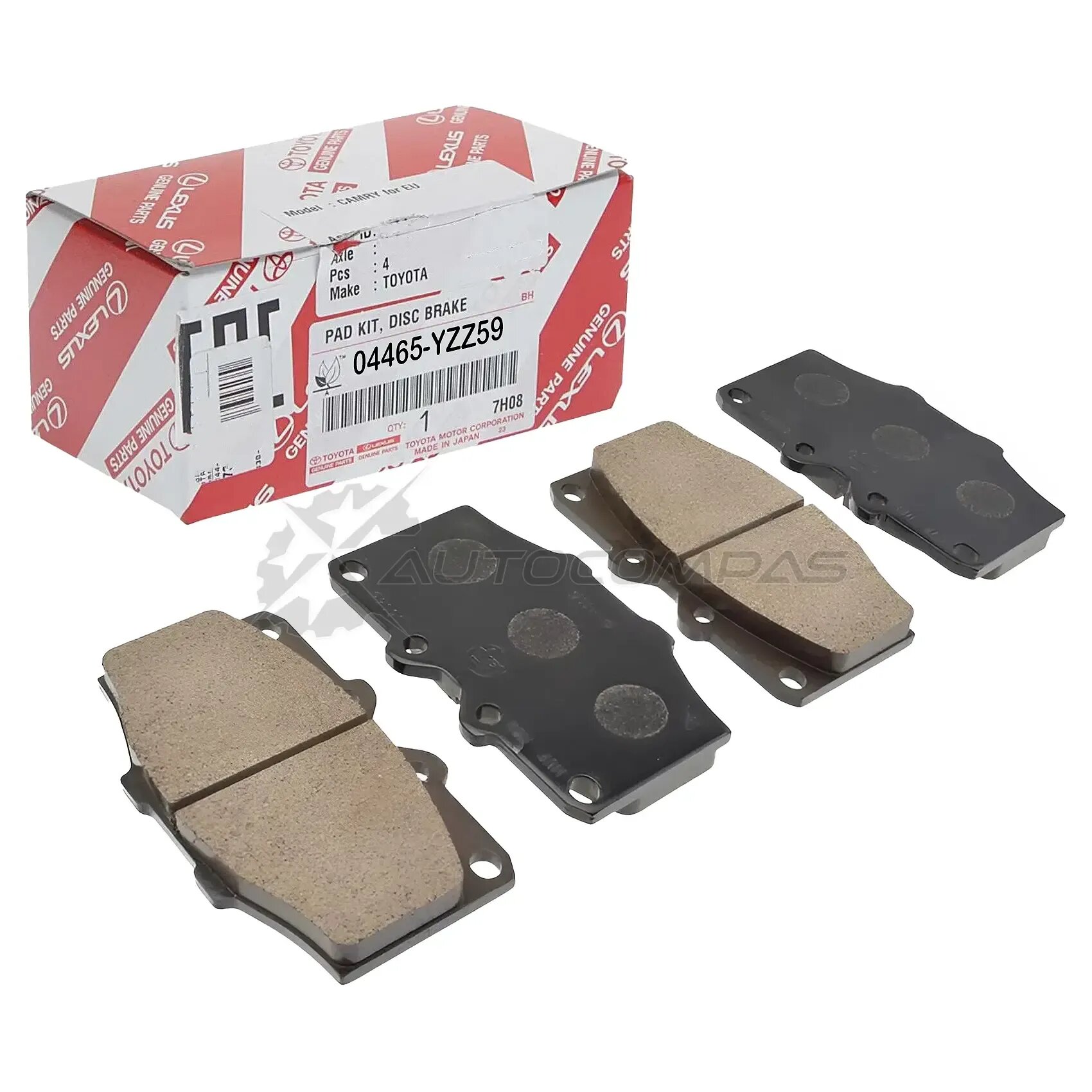 Тормозные колодки передние, комплект Cadillac SRX Lexus GX Toyota FJ Cruiser Hilux Land Cruiser Prado 32628631 WNV MJNY 04465 YZZ59