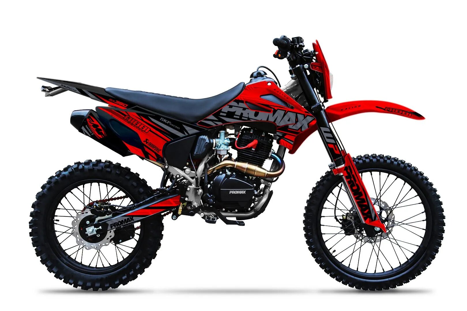Кроссовый мотоцикл PROMAX MX350, 300 куб. см, 28 л. с, топовые компоненты, спортивный карбюратор NIBBI, PRO-серия