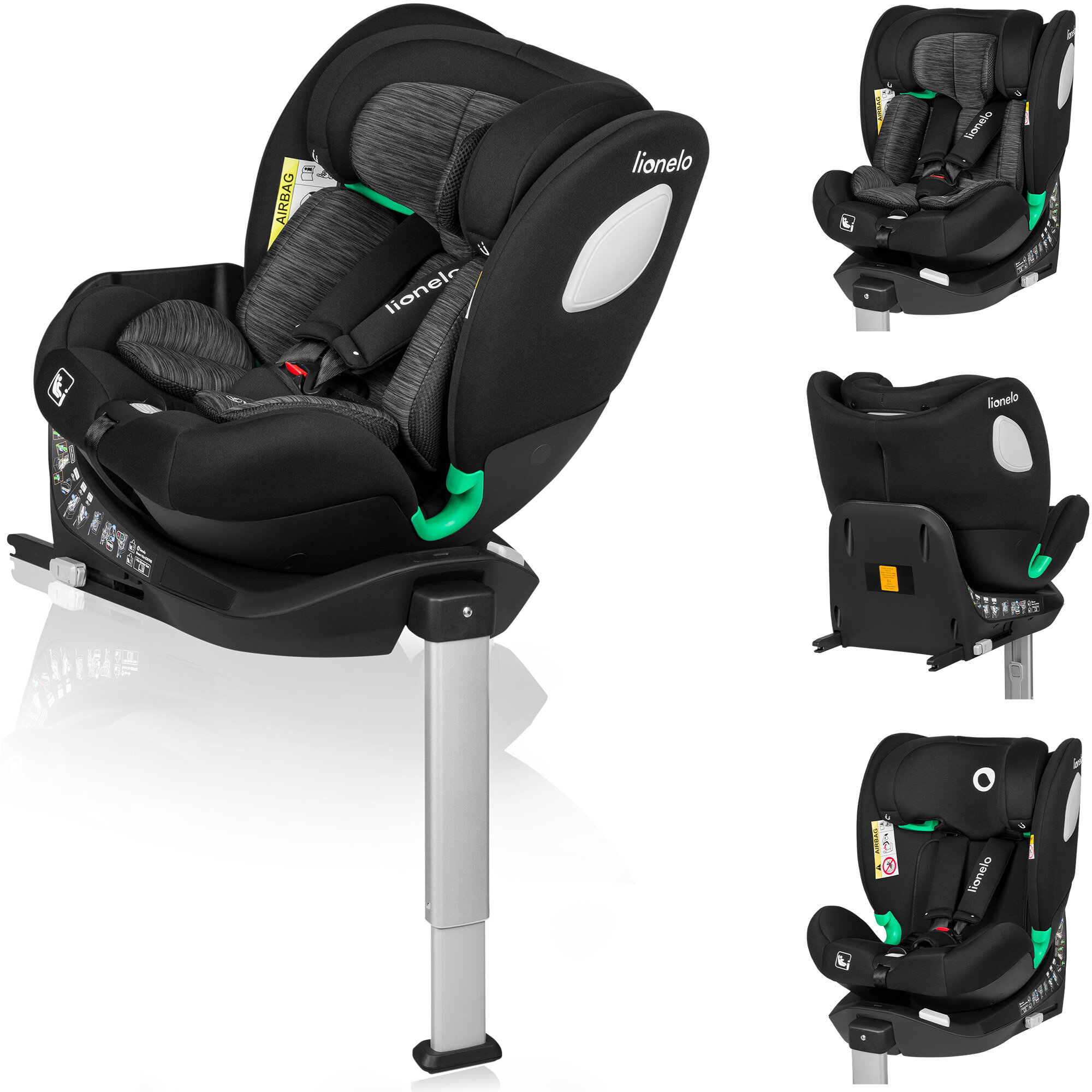 Автокресло детское Lionelo Braam i-Size ISOFIX группа 0-1-2-3 (0-36 кг)