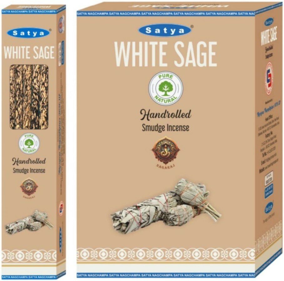 Пало Санто аромапалочки Сатья Palo Santo Satya Handrolled Smudge Incense Sticks, 2 кор. по 25 гр. по 9 пал.