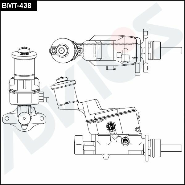 Главный тормозной цилиндр TOYOTA RAV4 A20 A/T ADVICS BMT-438