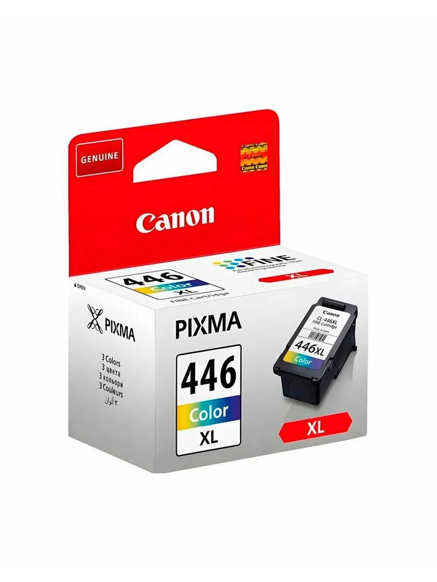 Картридж Canon CL-446XL, многоцветный, водорастворимые чернила
