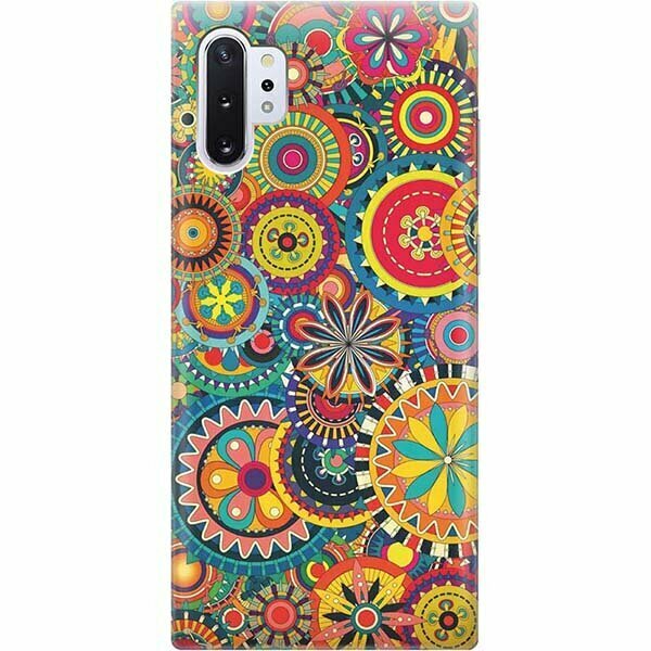 Чехол - накладка ArtColor для Samsung Galaxy Note 10+ с принтом "Яркий узор"