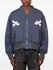 Бомбер Story mfg. Embroidered reversible bomber jacket, размер 48, фиолетовый