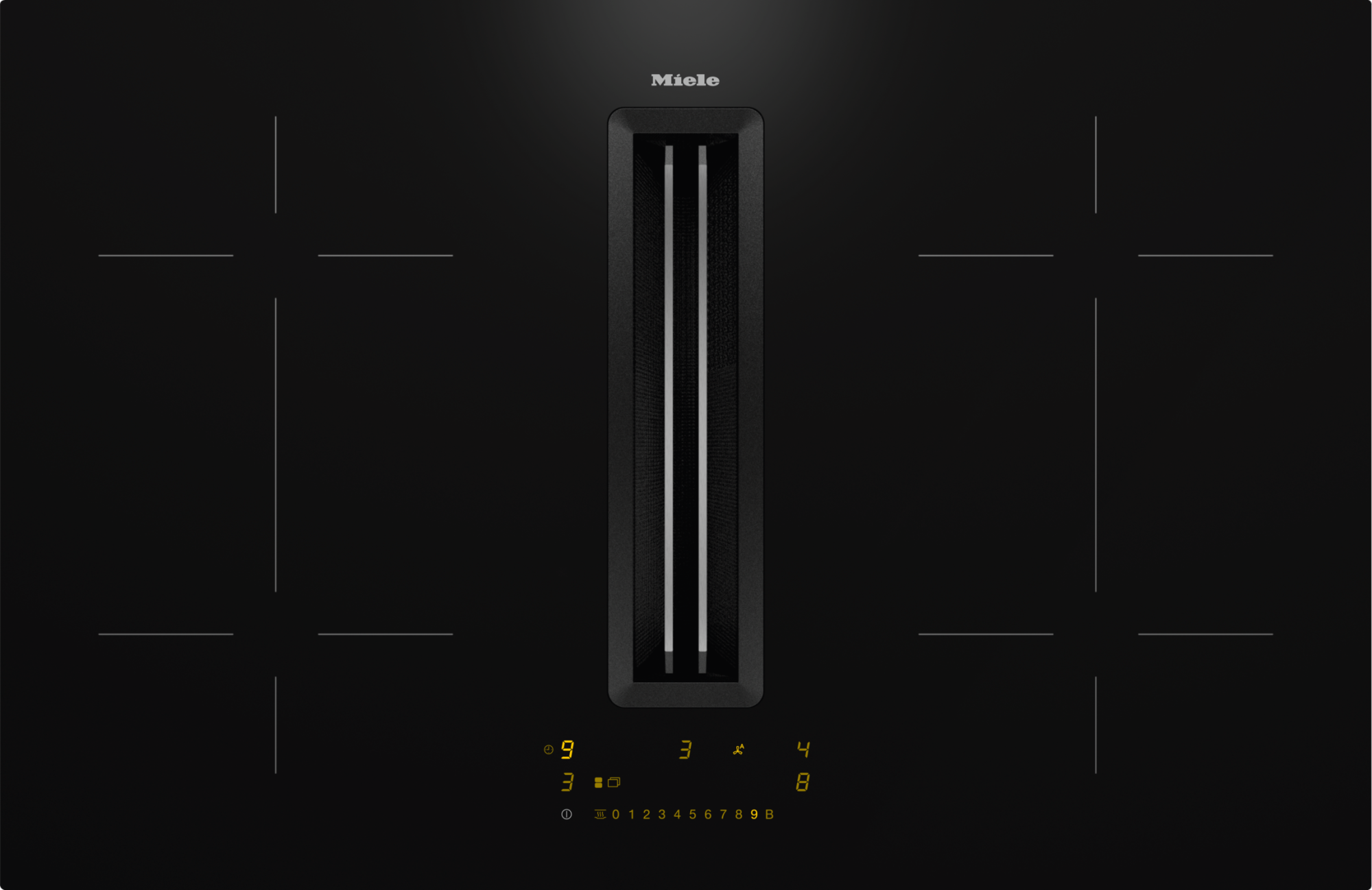 Варочная панель индукционная Miele KMDA 7473 FL-U Silence, черный