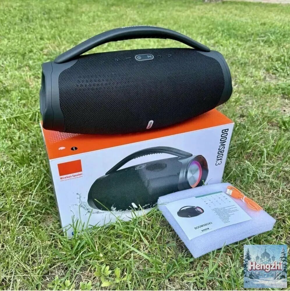 Портативная колонка BOOMBOX 3 черный / Блютуз колонка беспроводная