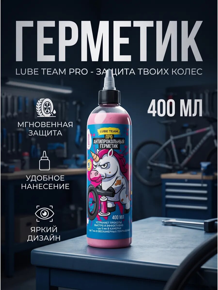 Высокоэффективный антипрокольный герметик для шин, розовый