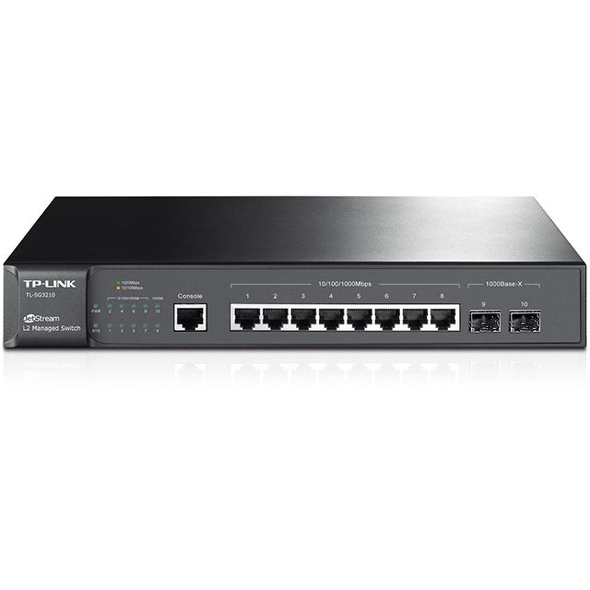 Коммутатор управляемый TP-Link TL-SG3210, 8 портов 10/100/1000BASE-T