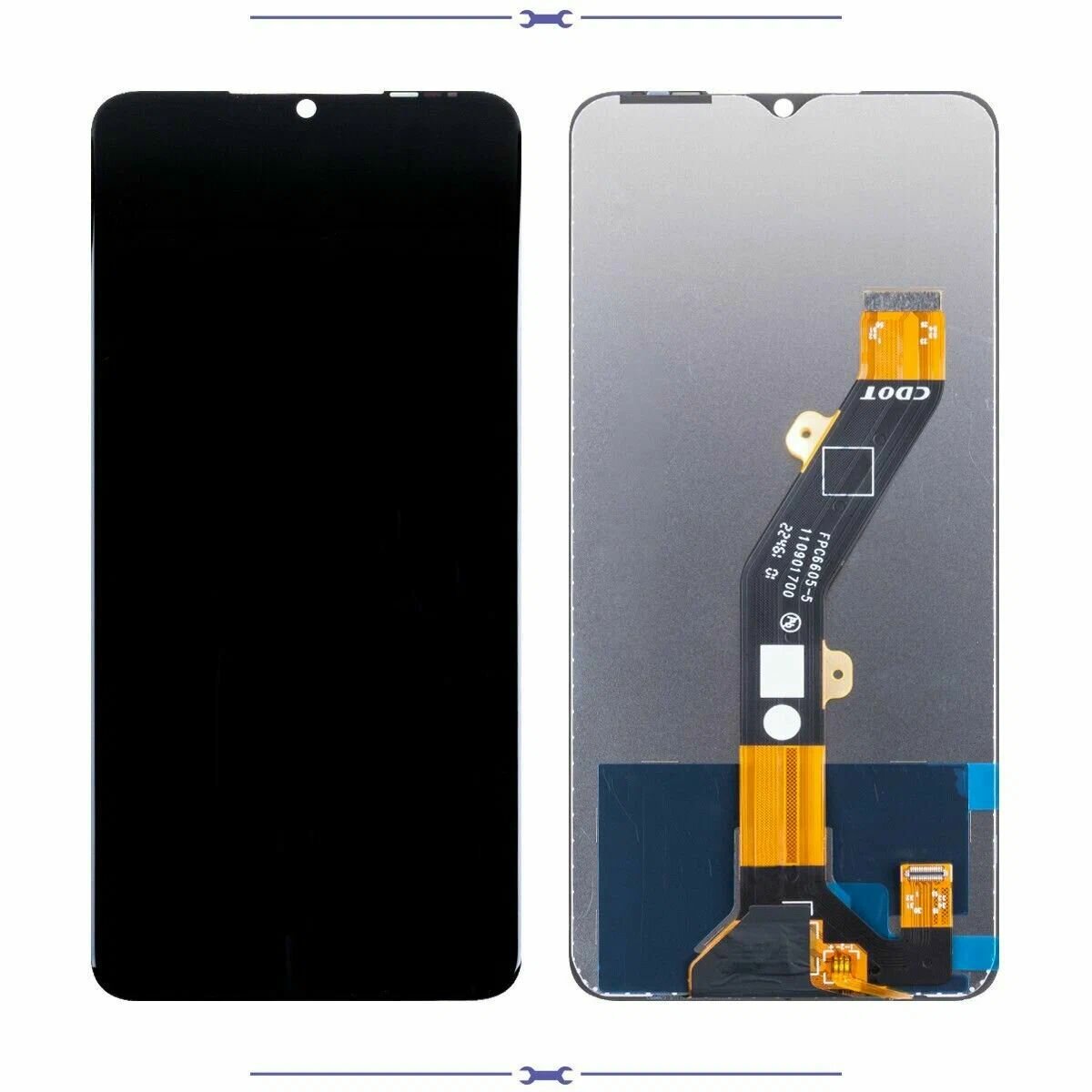 Дисплей для Infinix Smart 7 HD (X6516) в сборе с тачскрином Черный - ORIG