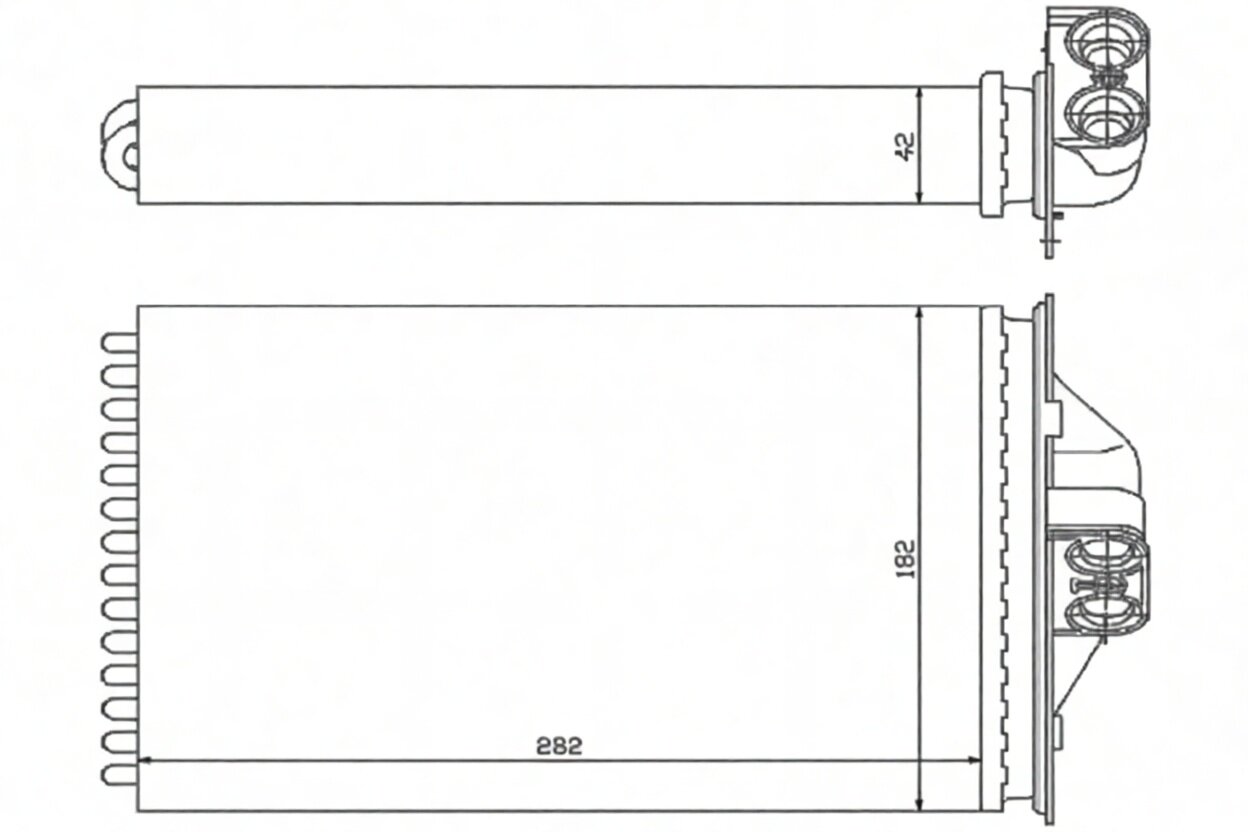 Радиатор печки 1035089SX Stellox арт. 1035089SX