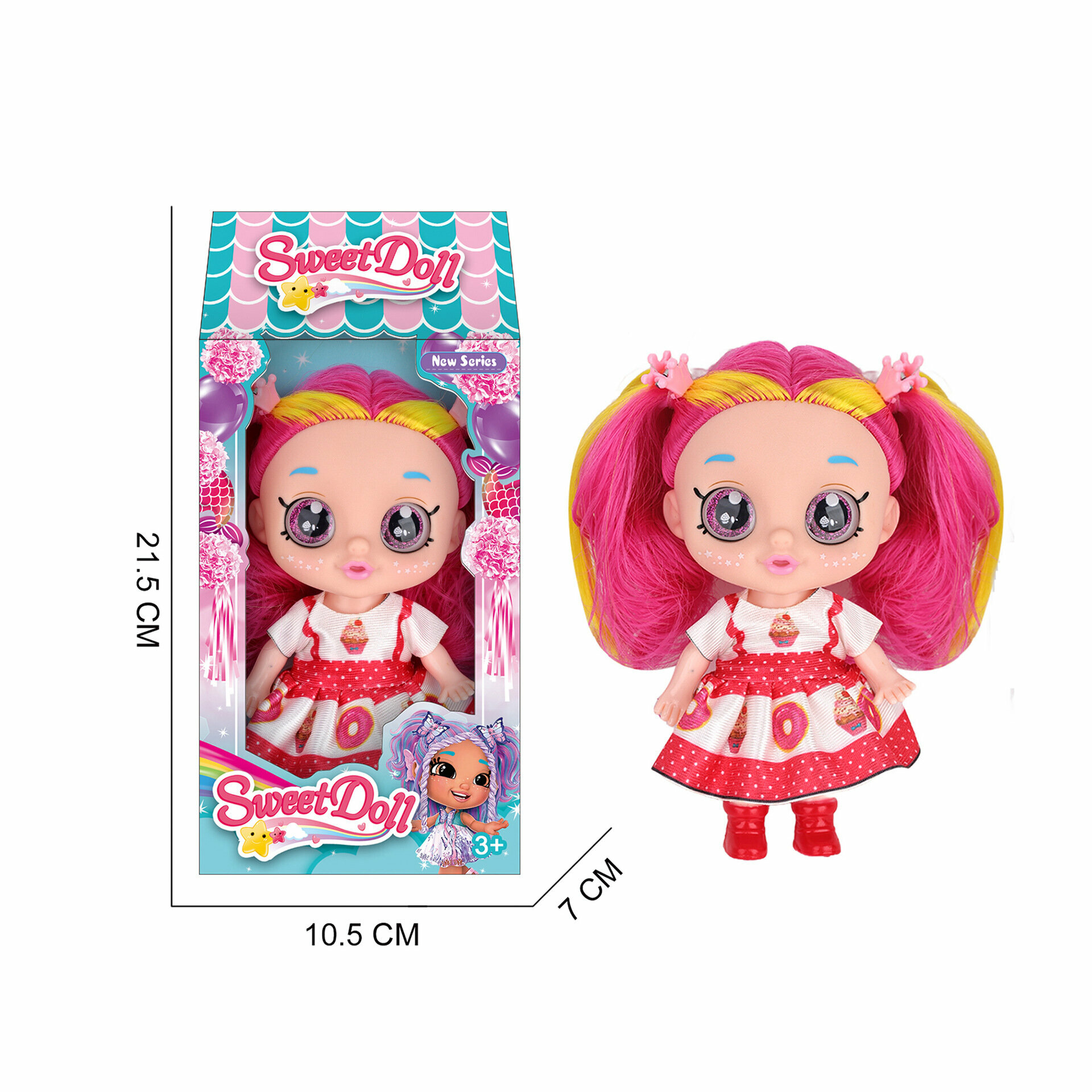 Кукла Кенди KINDKIDS ice Cream Surprise Doll цветная коробочная упаковка