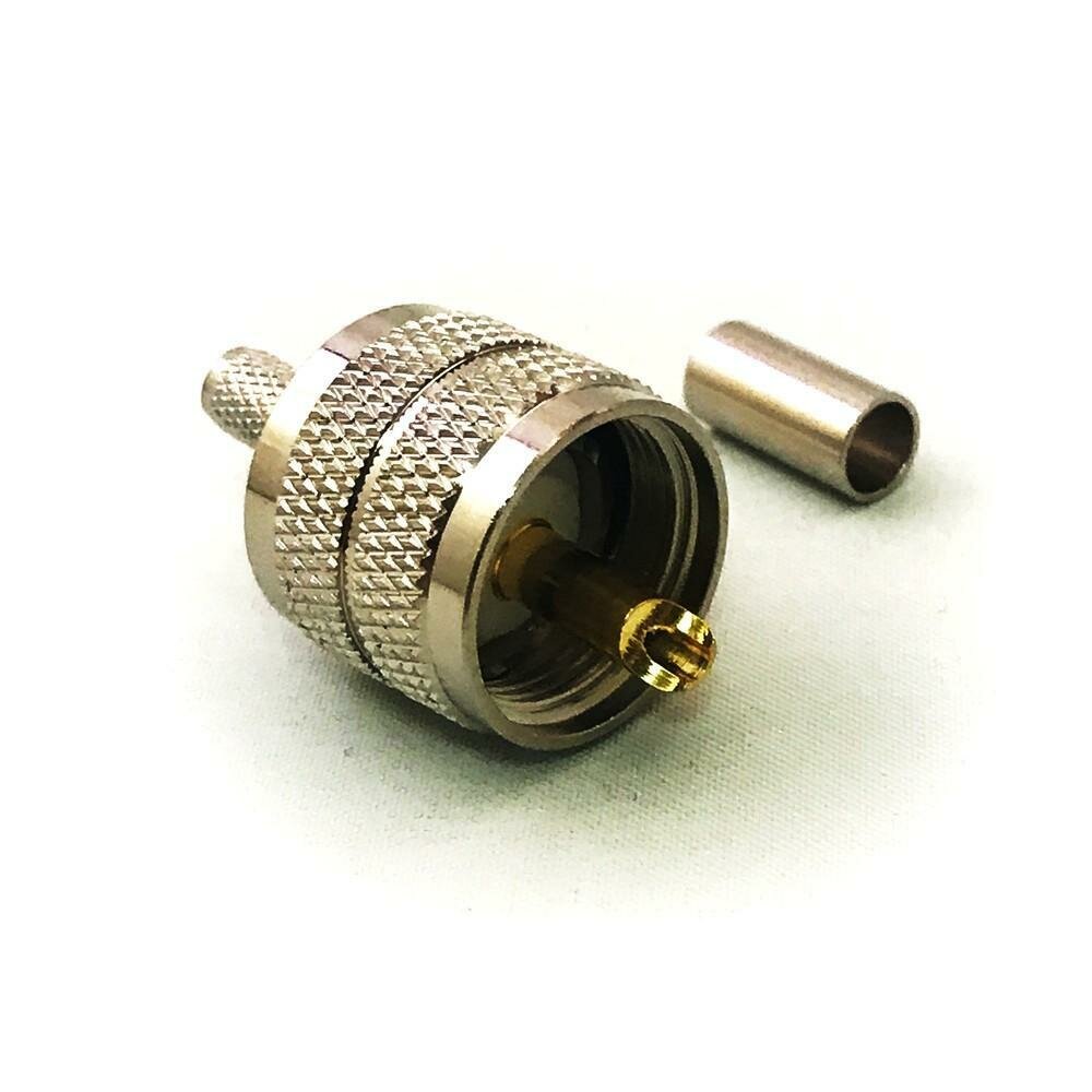 Разъем обжимной UHF-male(PL259) для кабеля RG-58 и РК50-3-18