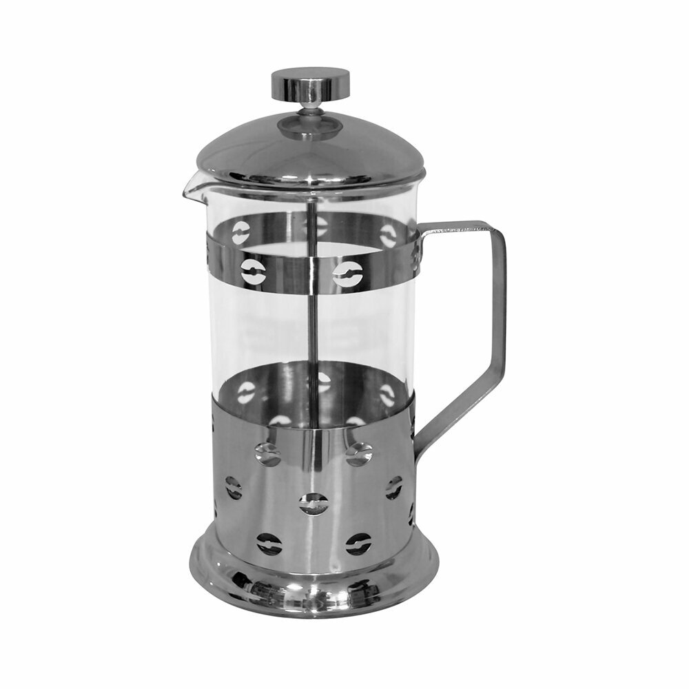 Чайник-кофейник Mallony с прессом, "Caff?", стекло, 800 мл, B535-800ML