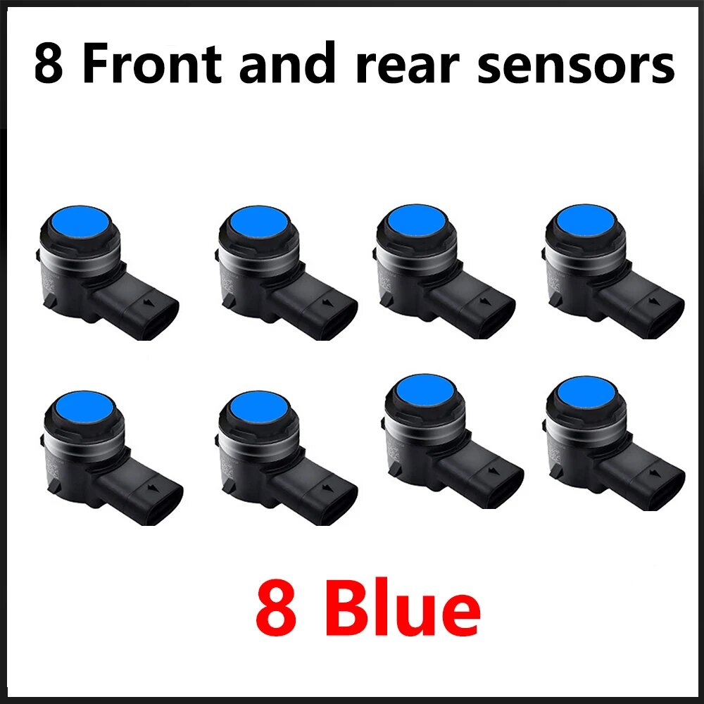 8 Blue передние и задние датчики парковки