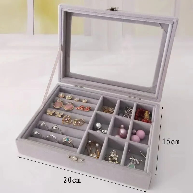 Органайзер для украшений Light Grey 20x15 см