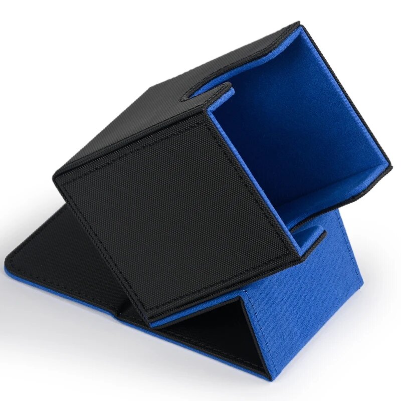 Коробка для карт Black-Blue из искусственной кожи