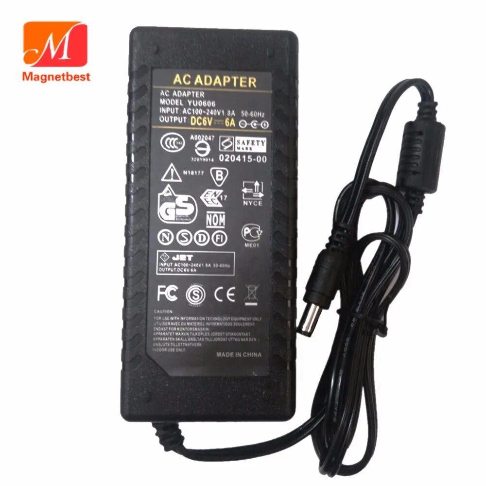 Адаптер питания Magnetbest 6В 6А, EU cable