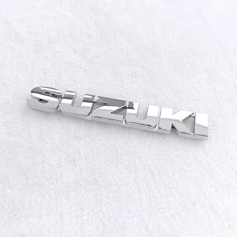 Пластиковая эмблема-наклейка для Suzuki Swift, Jimny, Grand Vitara, Alto, SX4, Alivio, Silver