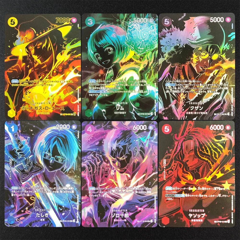 Коллекционная карта One Piece OPCG OP-12, Цвет: 6PCS