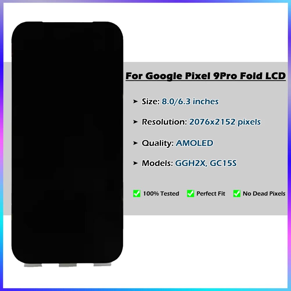 Дисплей Google Pixel 9 Pro Fold, Big Screen Frame — фото 1