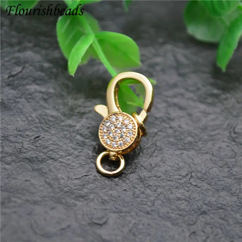 Замок-лобстер для ювелирных изделий, Gold color, Flourishbeads