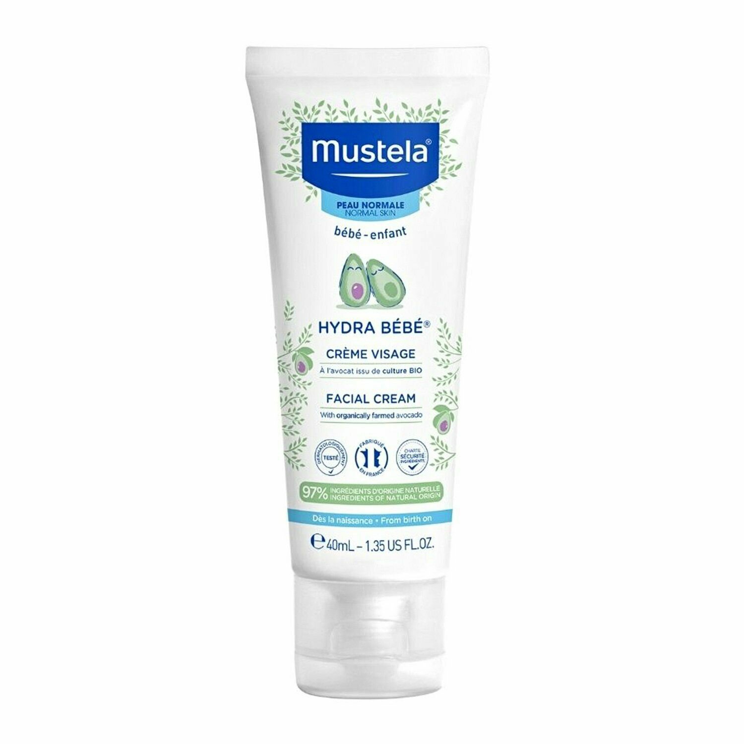Mustela Hydra Bebe Крем увлажняющий для лица 40 мл