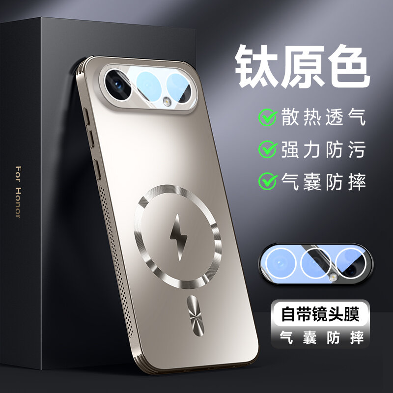 Чехол Для Honor 500 Pro / Хонор 500 Про, soft touch, чехол-кардиомонитор, поликарбонат (PC), защита камеры, ударопрочный, усиленные углы, Honor, Honor 500 Pro, титан,