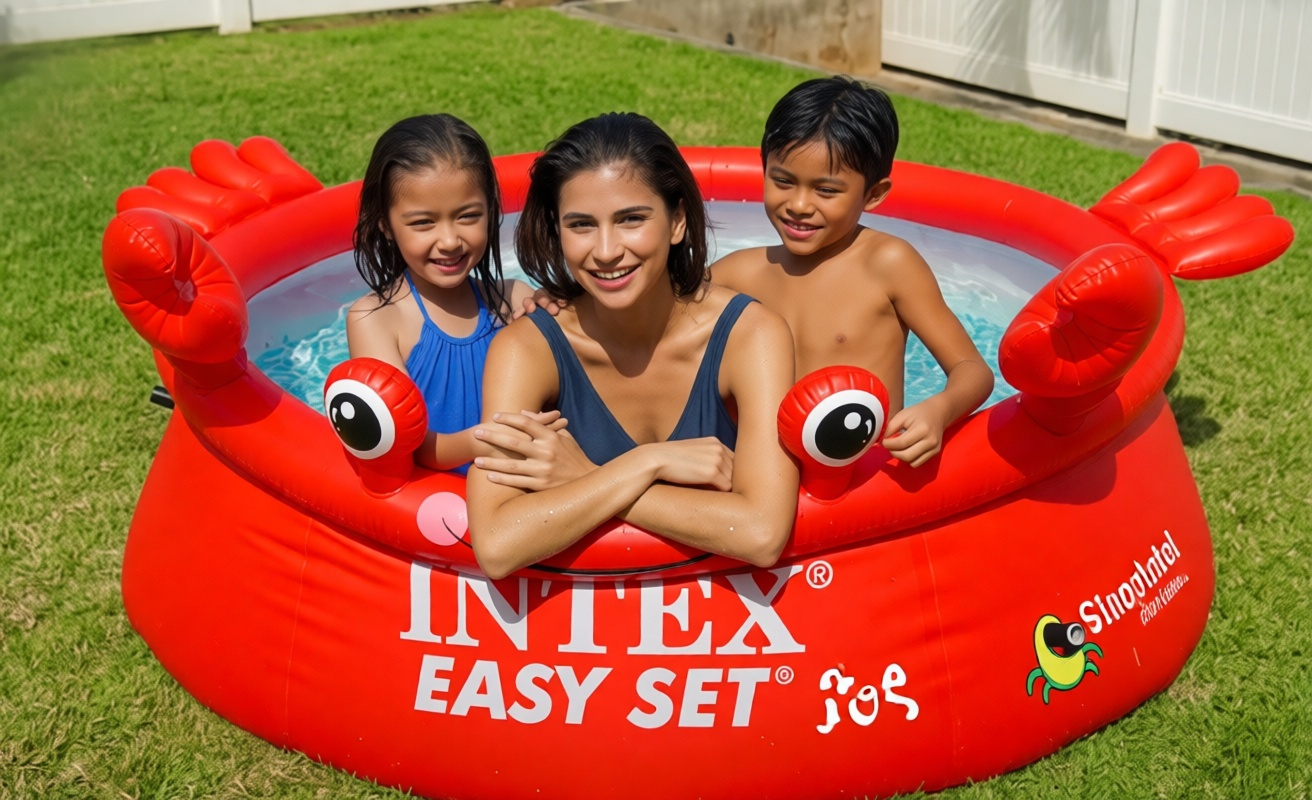 Надувной бассейн Intex Бассейн Easy Set 183х51см "Веселый Краб" 886л