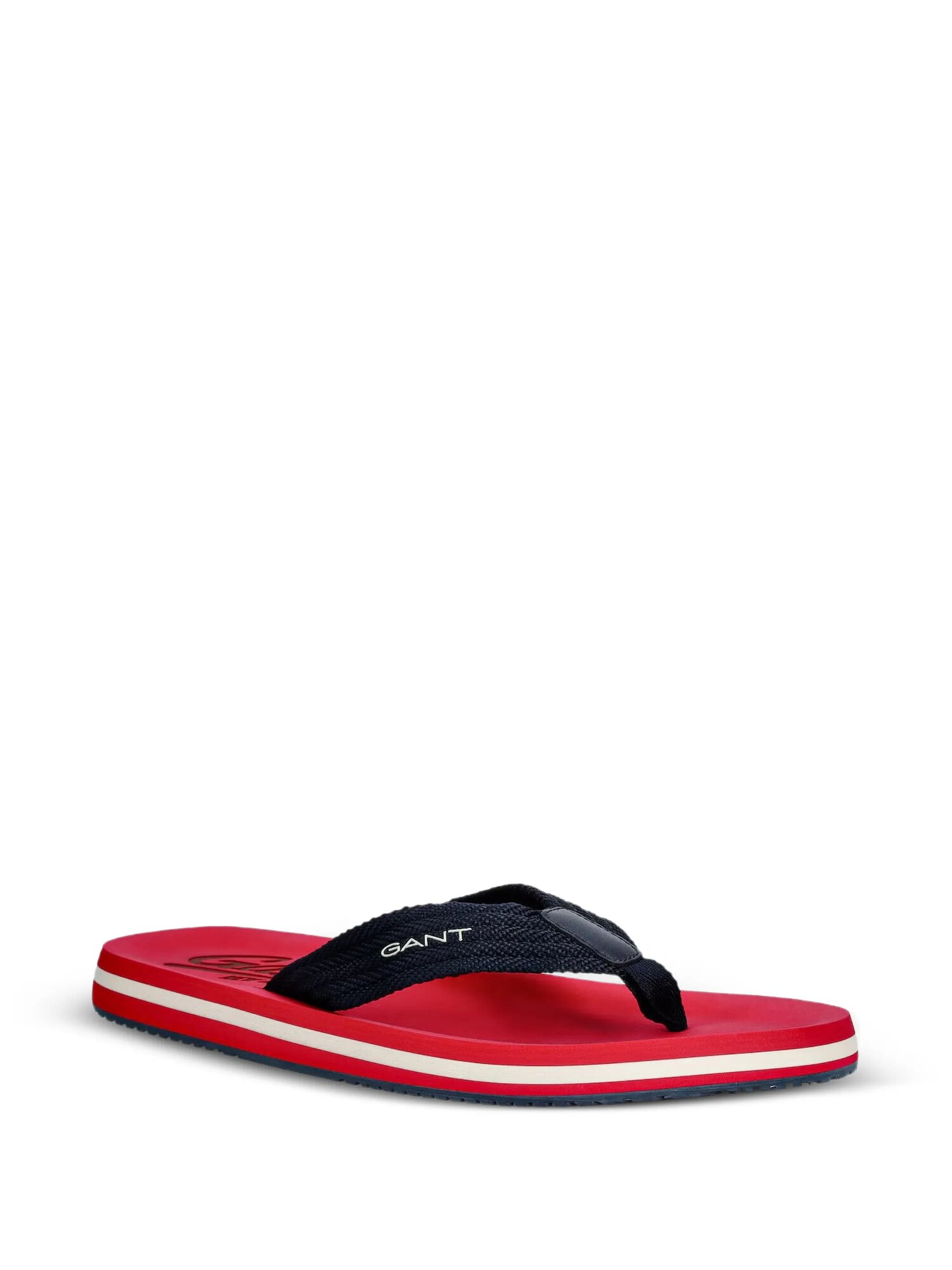 Шлёпанцы GANT Logo-print striped flip-flops, размер 44 — фото 1
