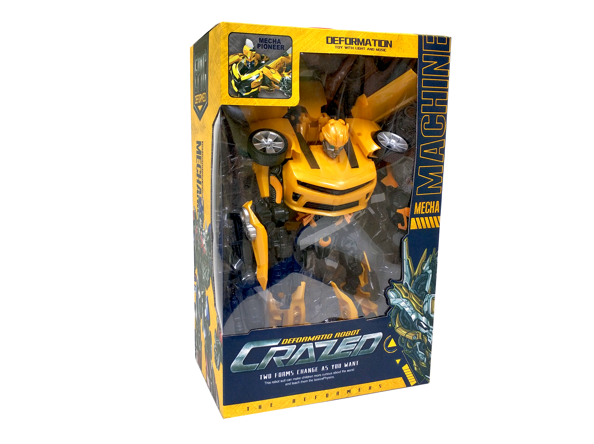 Трансформер CRAZED DEFORMATION ROBOT бамблби, оптимус прайм 41 см
