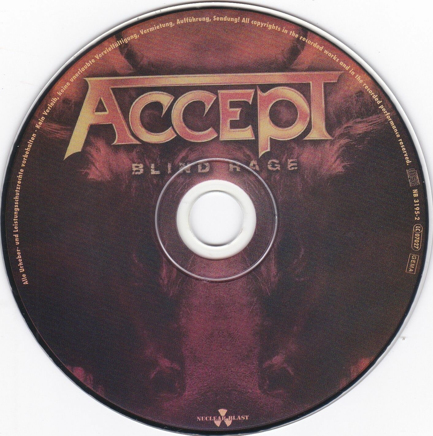 Accept - Blind Rage, 2014, 16-page, CD-Аудио — фото 1
