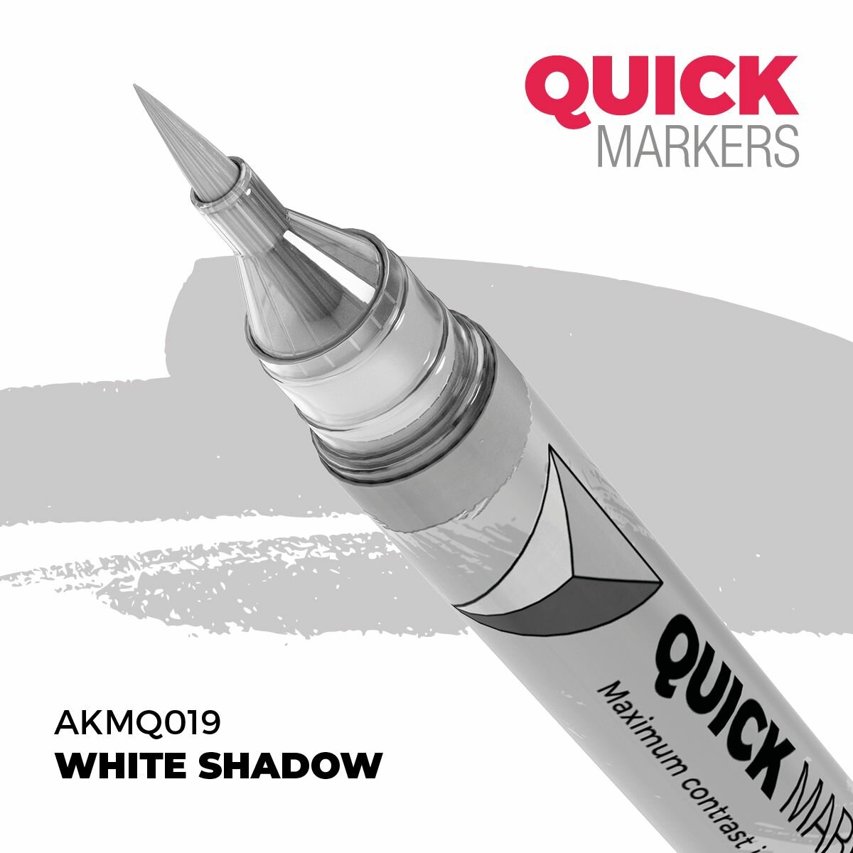 Маркер-кисть AK White Shadow - Quick Marker