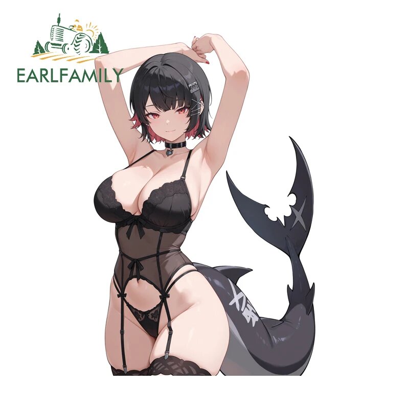 EARLFAMILY Ellen Joe Zenless Zone Zero Game автомобильные наклейки компьютерный кулер наклейка виниловая водостойкая графика автомобильные товары