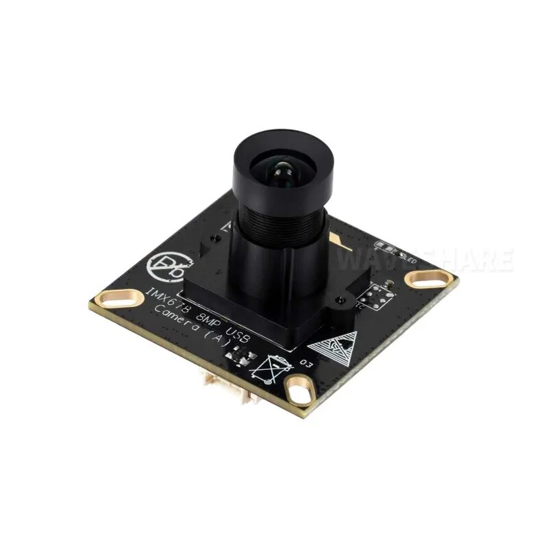Waveshare IMX678 8MP USB камера модуль